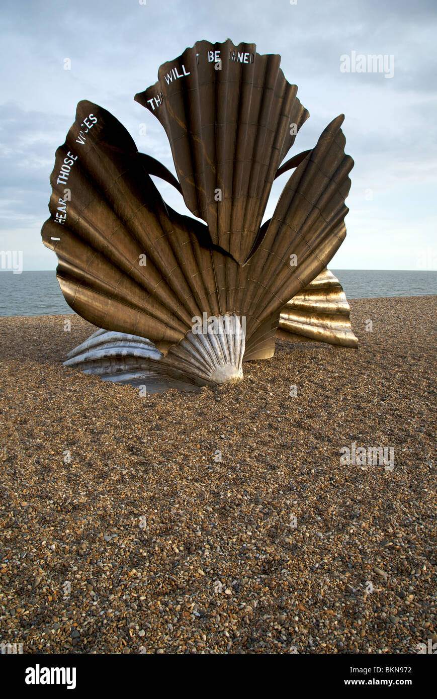 Maggie Hamblin Shell Sculpture Aldeburgh Suffolk UK Beach Sea Front ...
