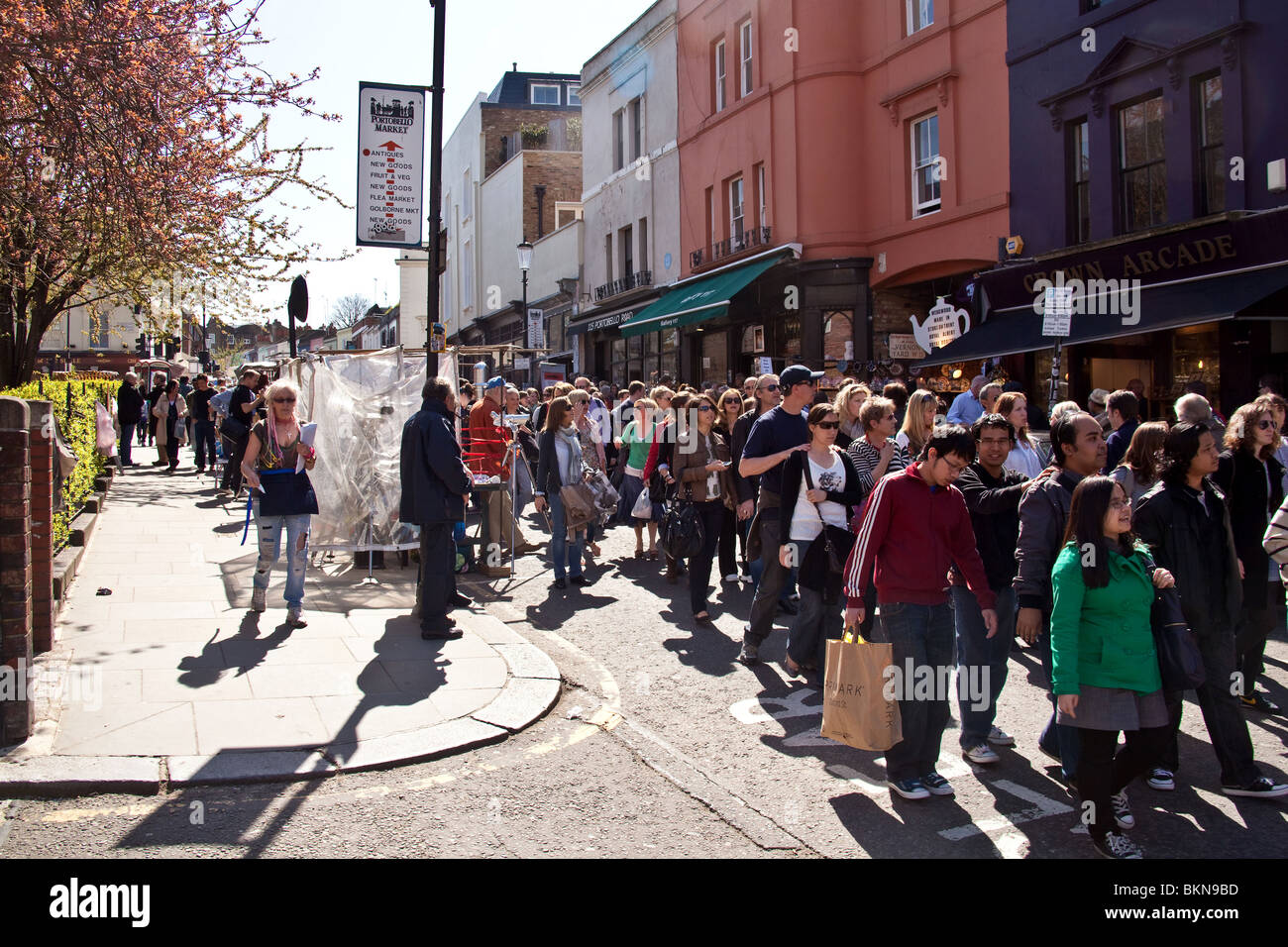 Portobello Road market, London, England Stock Photo - Alamy
