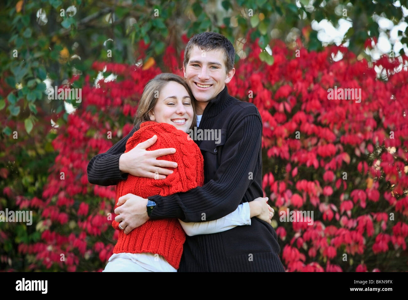 A Couple In An Embrace Stock Photo - Alamy