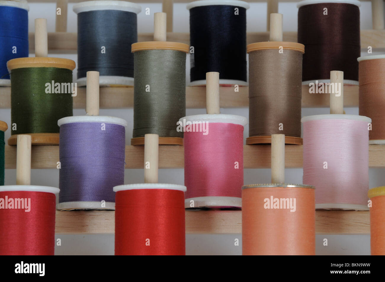 Spools of Thread Stock Photo - Alamy