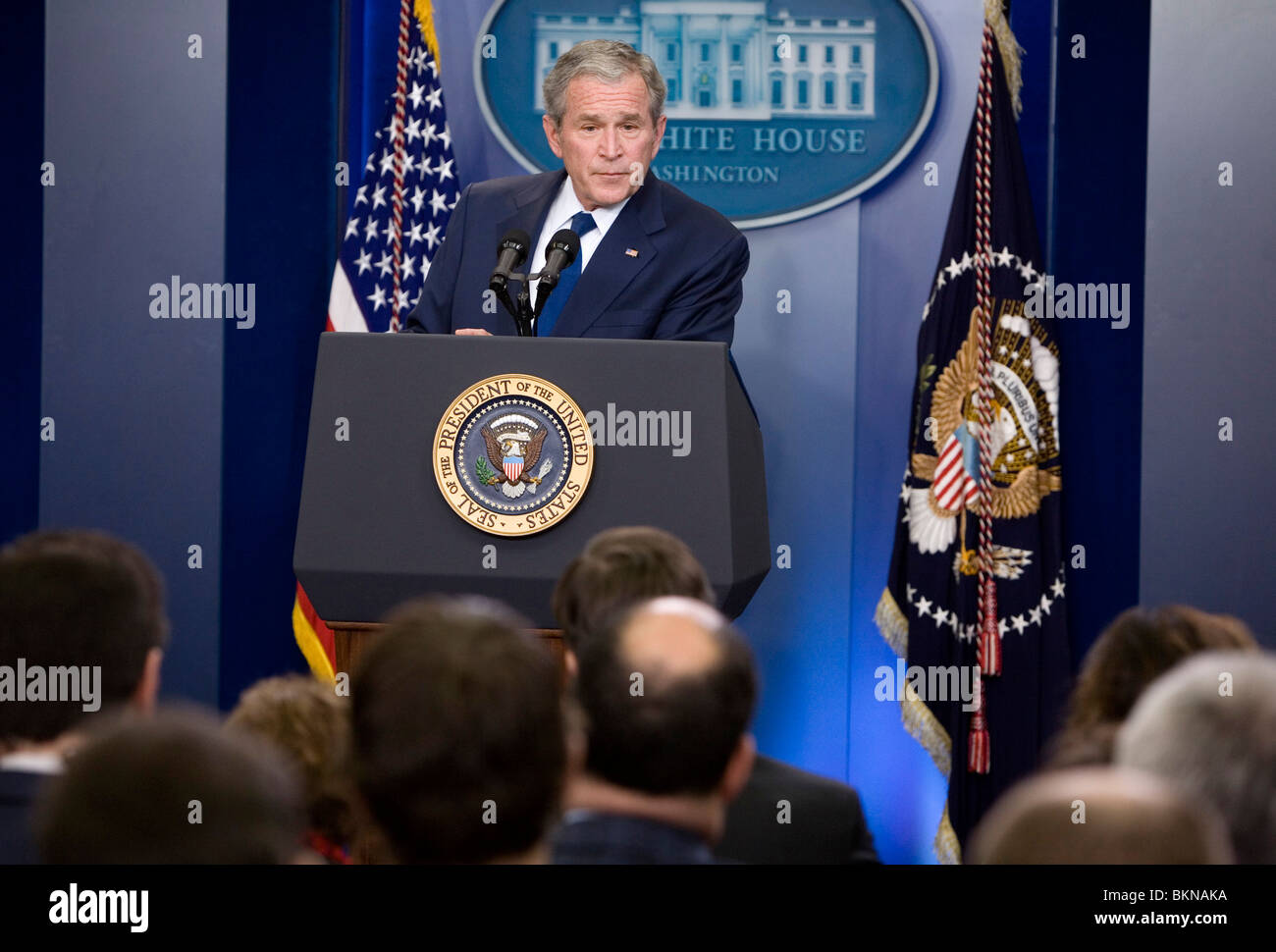 12 January 2008 ? Washington, D.C. ? President George W. Bush holds his ...