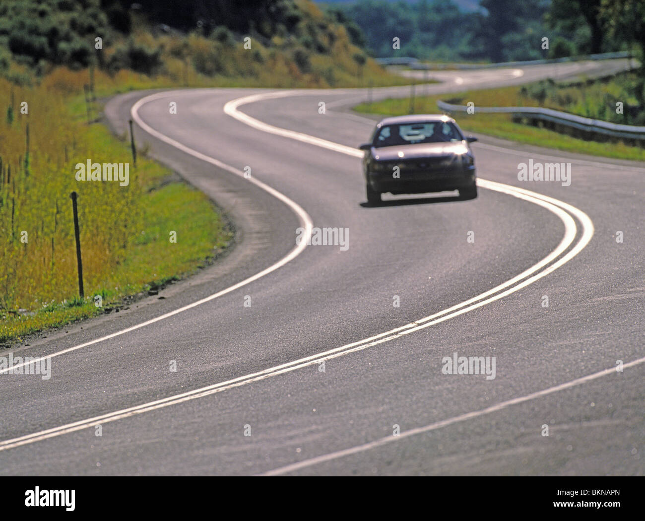 Winding roadway meanders hi-res stock photography and images - Alamy