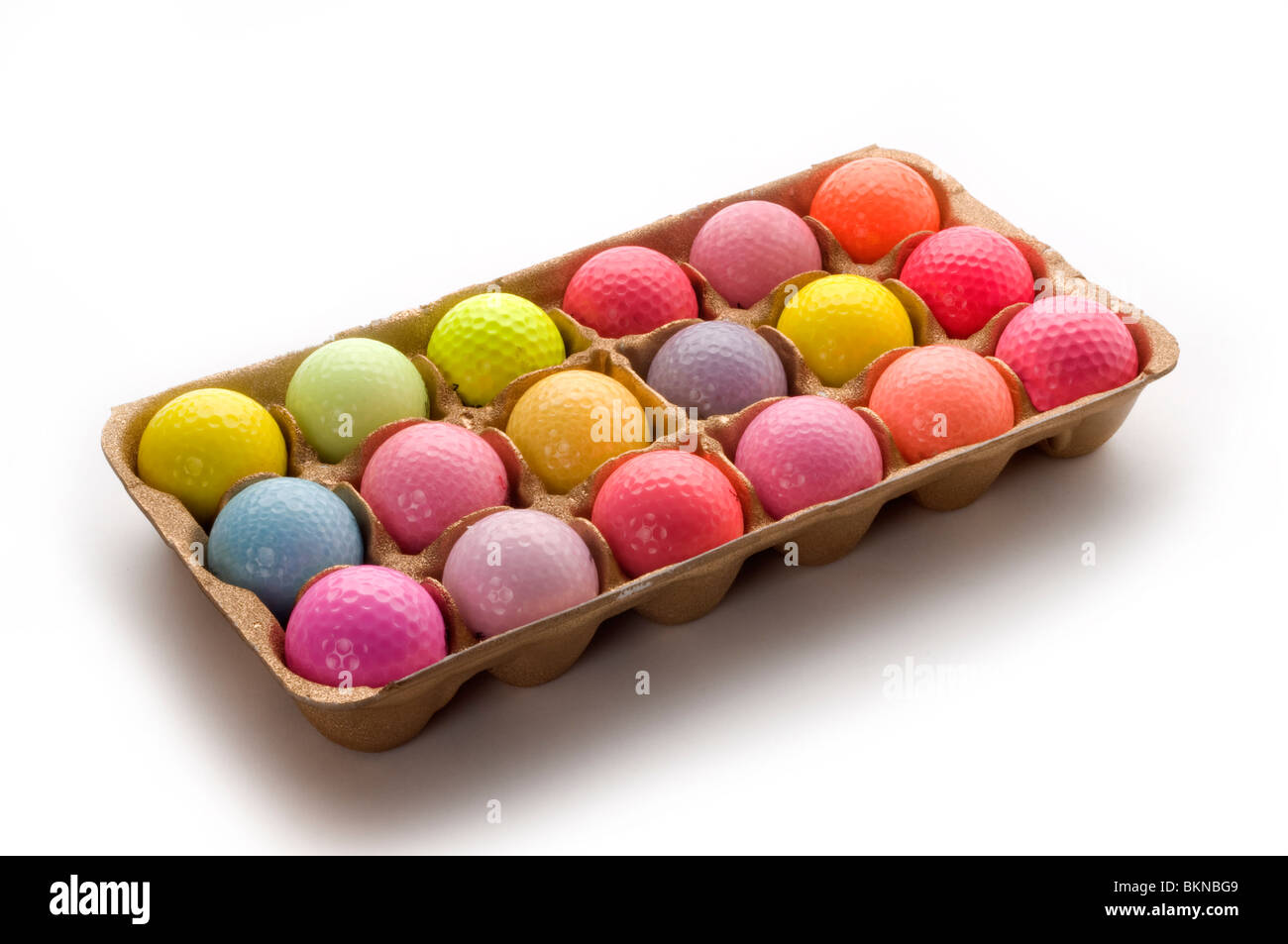 Golf balls in different colors hi-res stock photography and images - Alamy