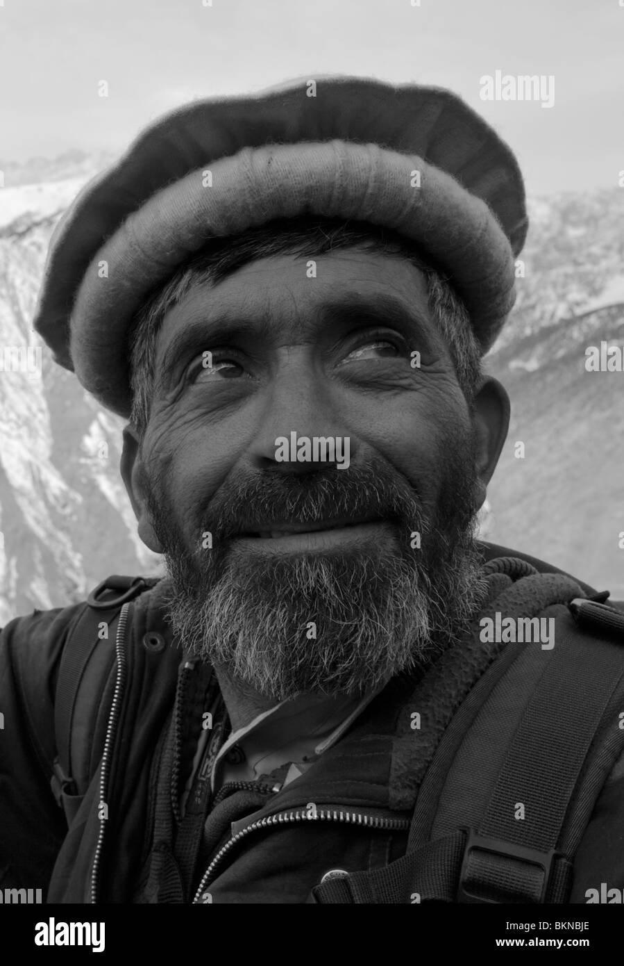 Happy old man in Chitral region, Northern Pakistan Stock Photo - Alamy