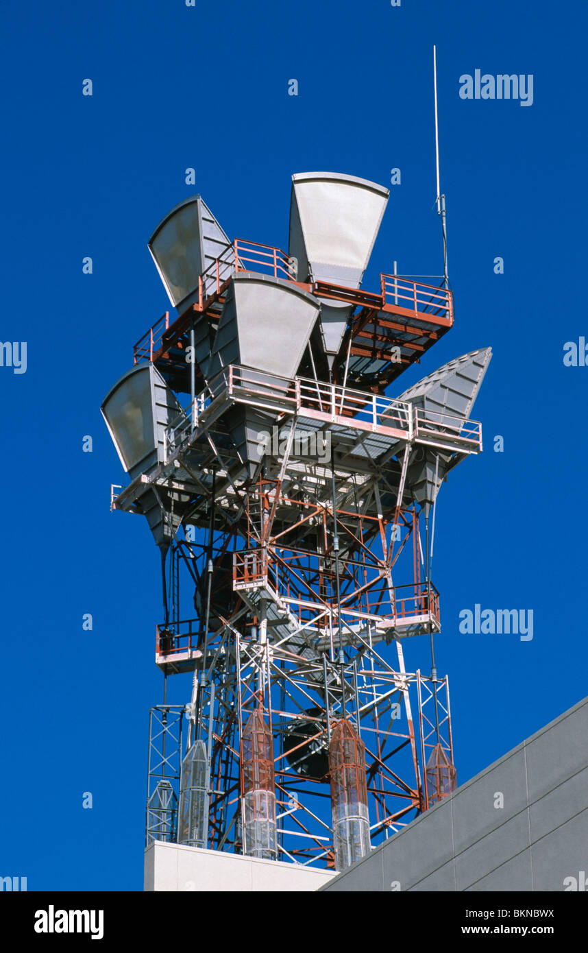 Microwave communication tower Stock Photo - Alamy