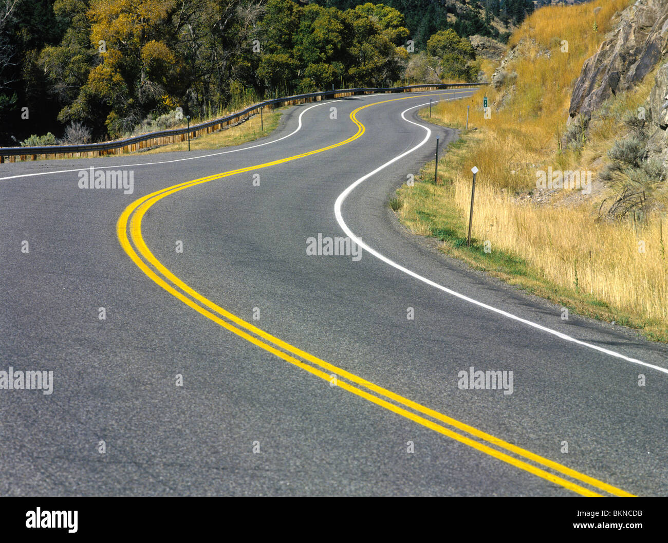Winding two lane road hi-res stock photography and images - Alamy