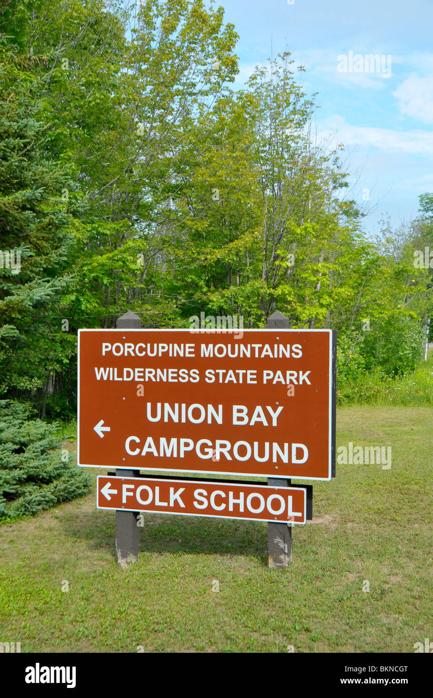 Campground at Porcupine Mountains Wilderness State Park Upper Peninsula ...