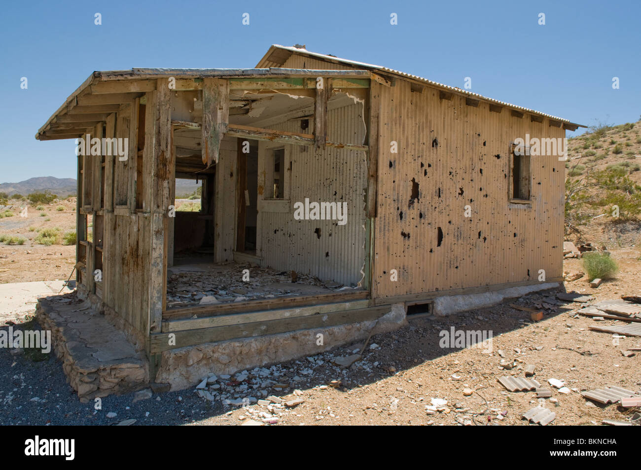 Buildings at the Silver Reef Mine ruins Stock Photo - Alamy