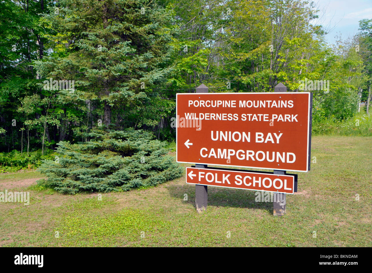 Campground at Porcupine Mountains Wilderness State Park Upper Peninsula ...