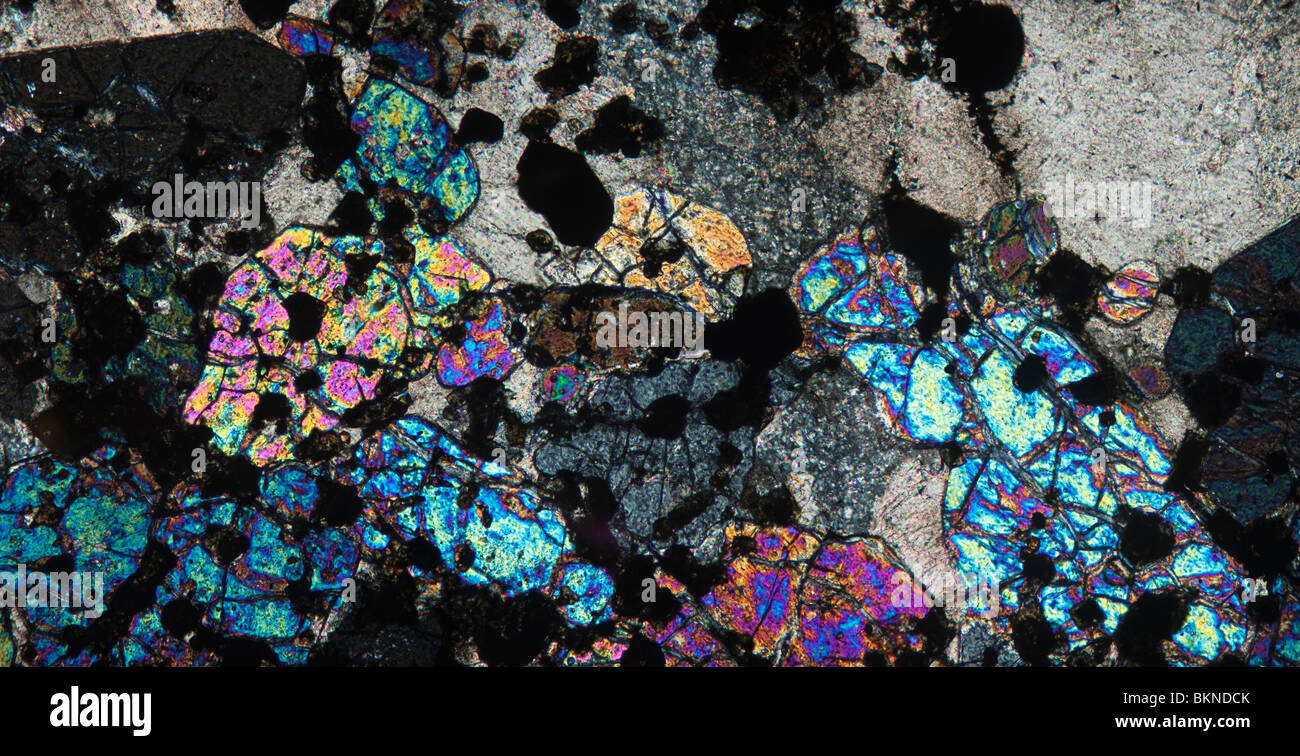 Geology geological microscope view mineral mineralogy ore hi-res stock ...