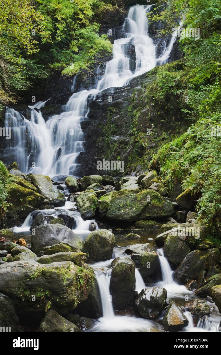 Killarney, County Kerry, Ireland; Torc Waterfall On Torc Mountain Stock ...