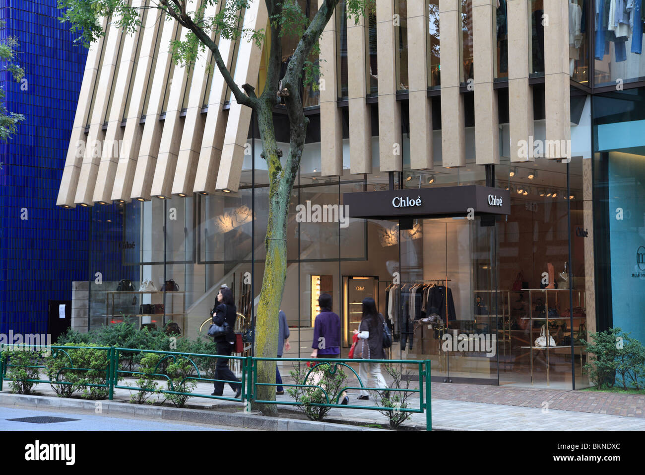 Chloe, Aoyama, upscale fashion shopping district, Tokyo, Japan, Asia ...