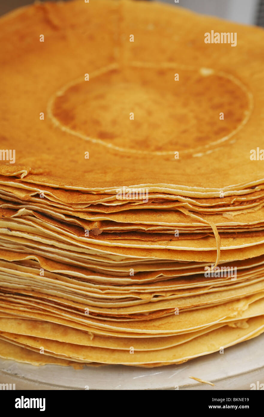 Stack of Crepes, Paris, France Stock Photo - Alamy