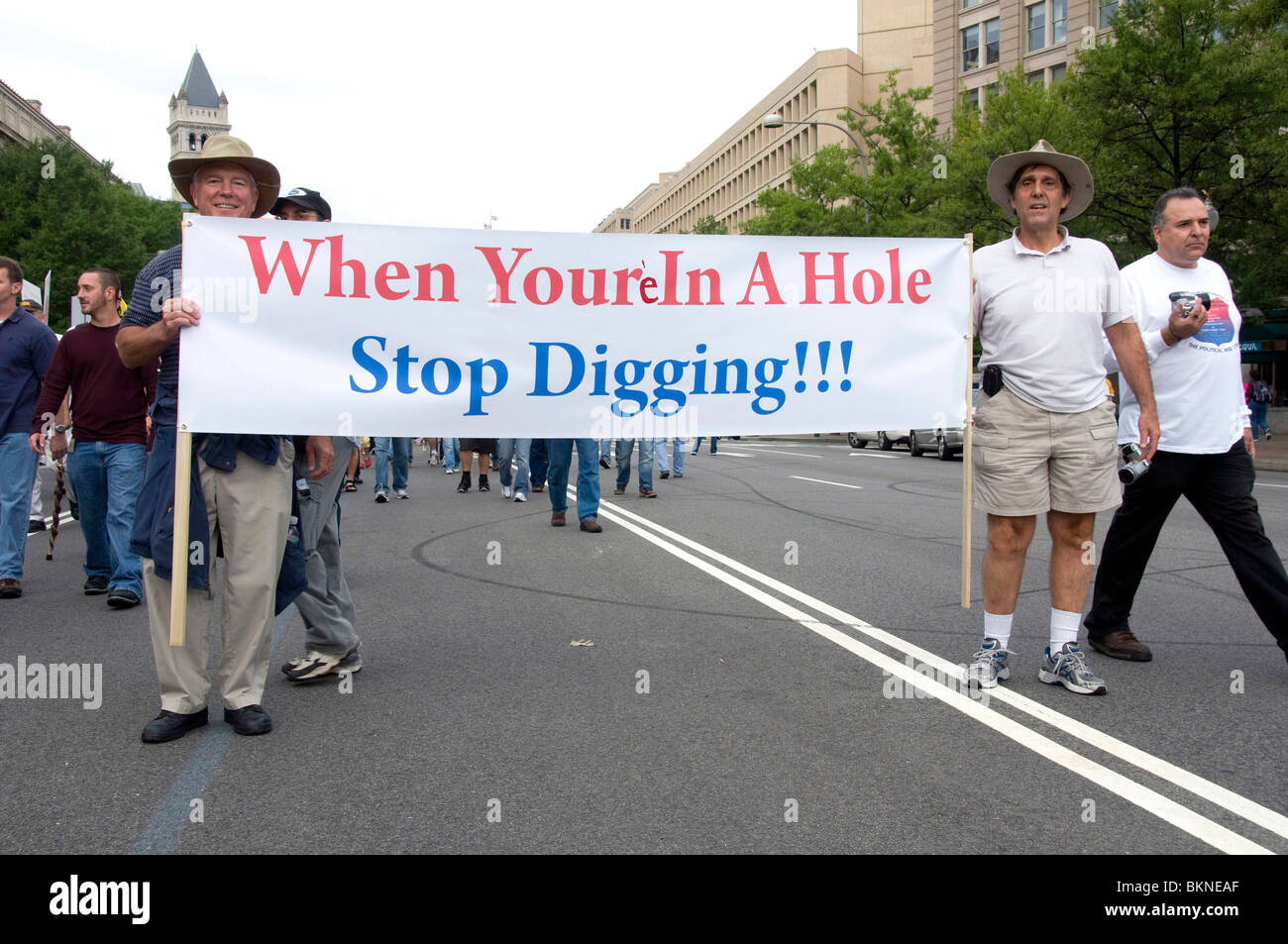 Protest Rally Demonstration Washington DC Against Government Stock ...
