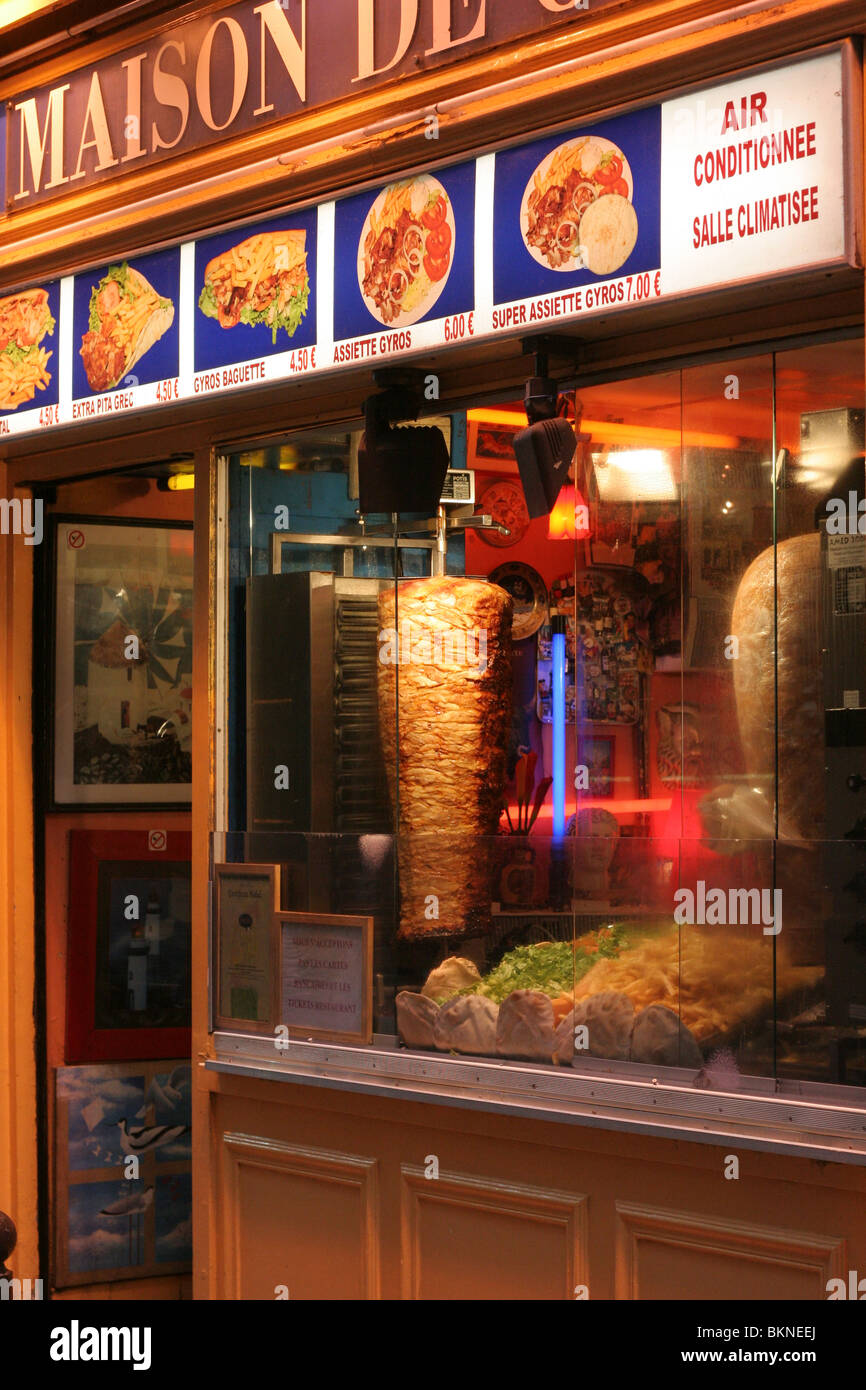 Kebab. Paris, FranceParis France Europe French Stock Photo - Alamy
