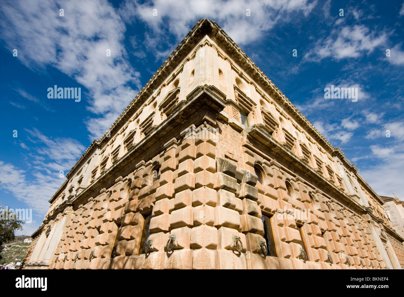 Alhambra Exterior palacio de carlos (charles V's palace Stock Photo - Alamy