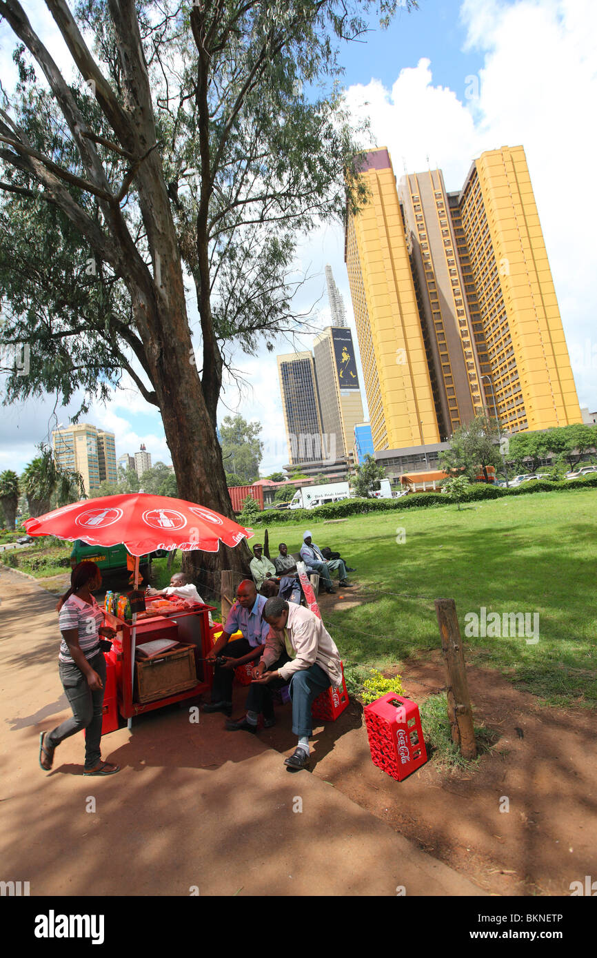 Nairobi, Kenya, East, Africa, downtown, Uhuru park Stock Photo - Alamy