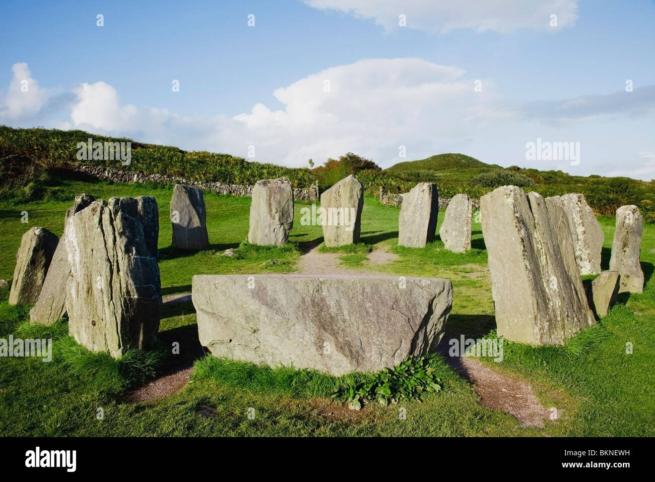 Glandore, Cork, Ireland; A Stone Circle Stock Photo - Alamy