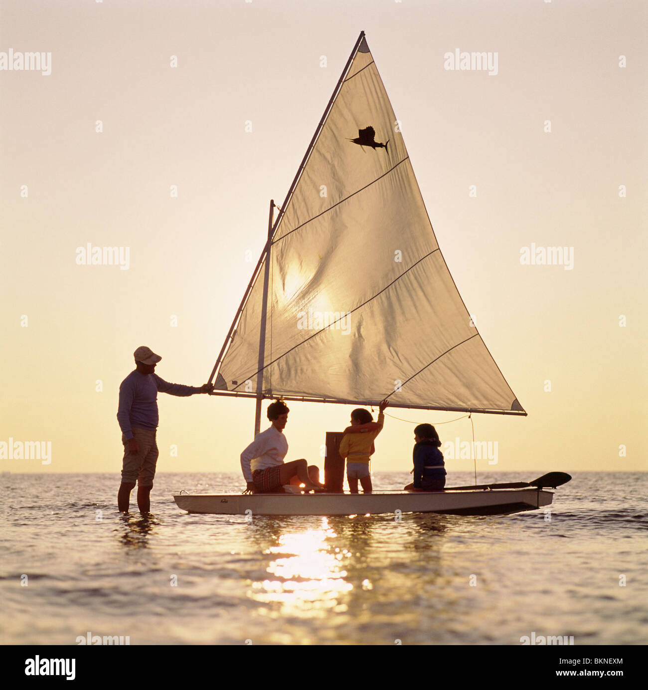 Family getting ready to go out hi-res stock photography and images - Alamy