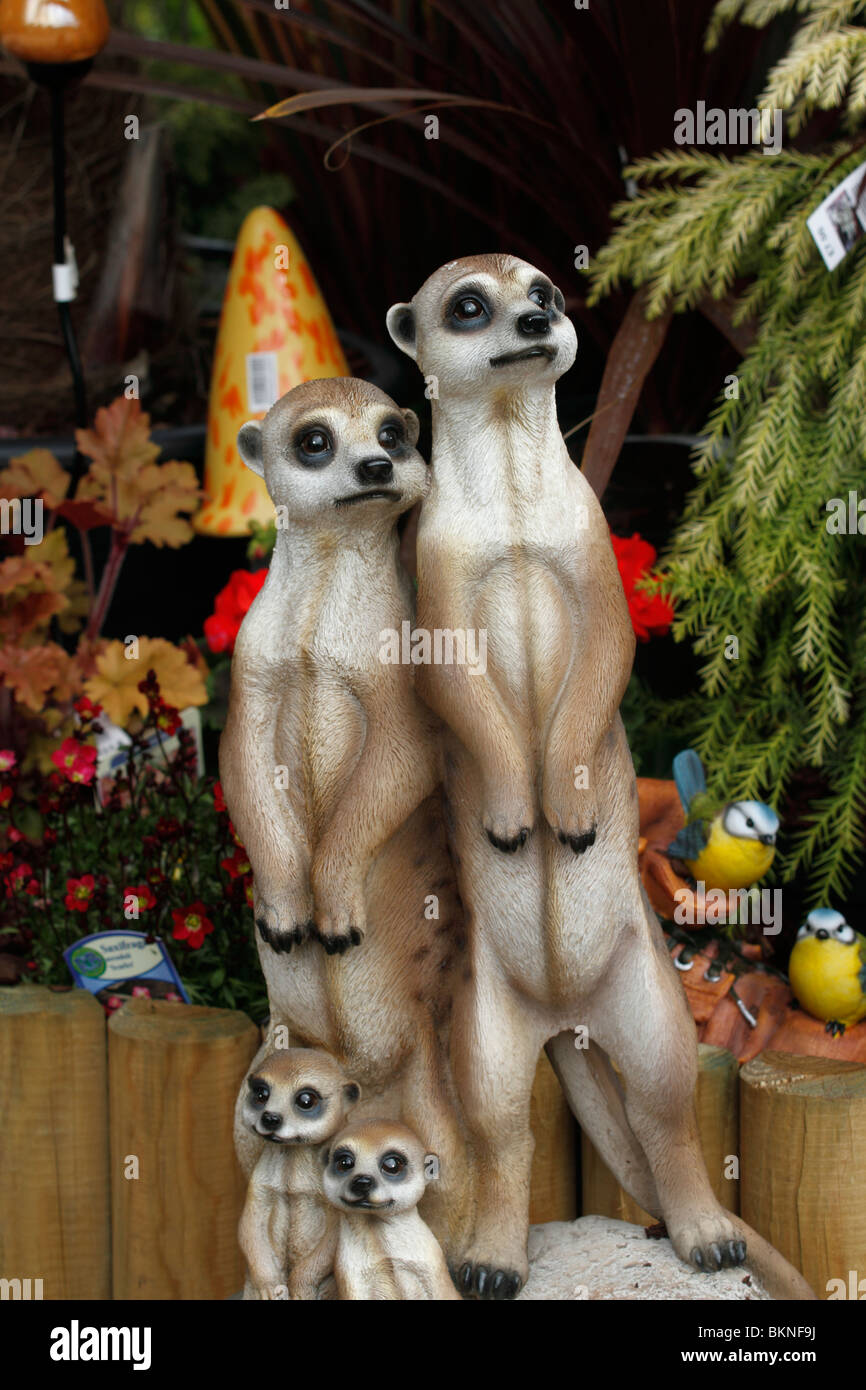 meerkats, suricate Suricata suricatta statues Stock Photo - Alamy