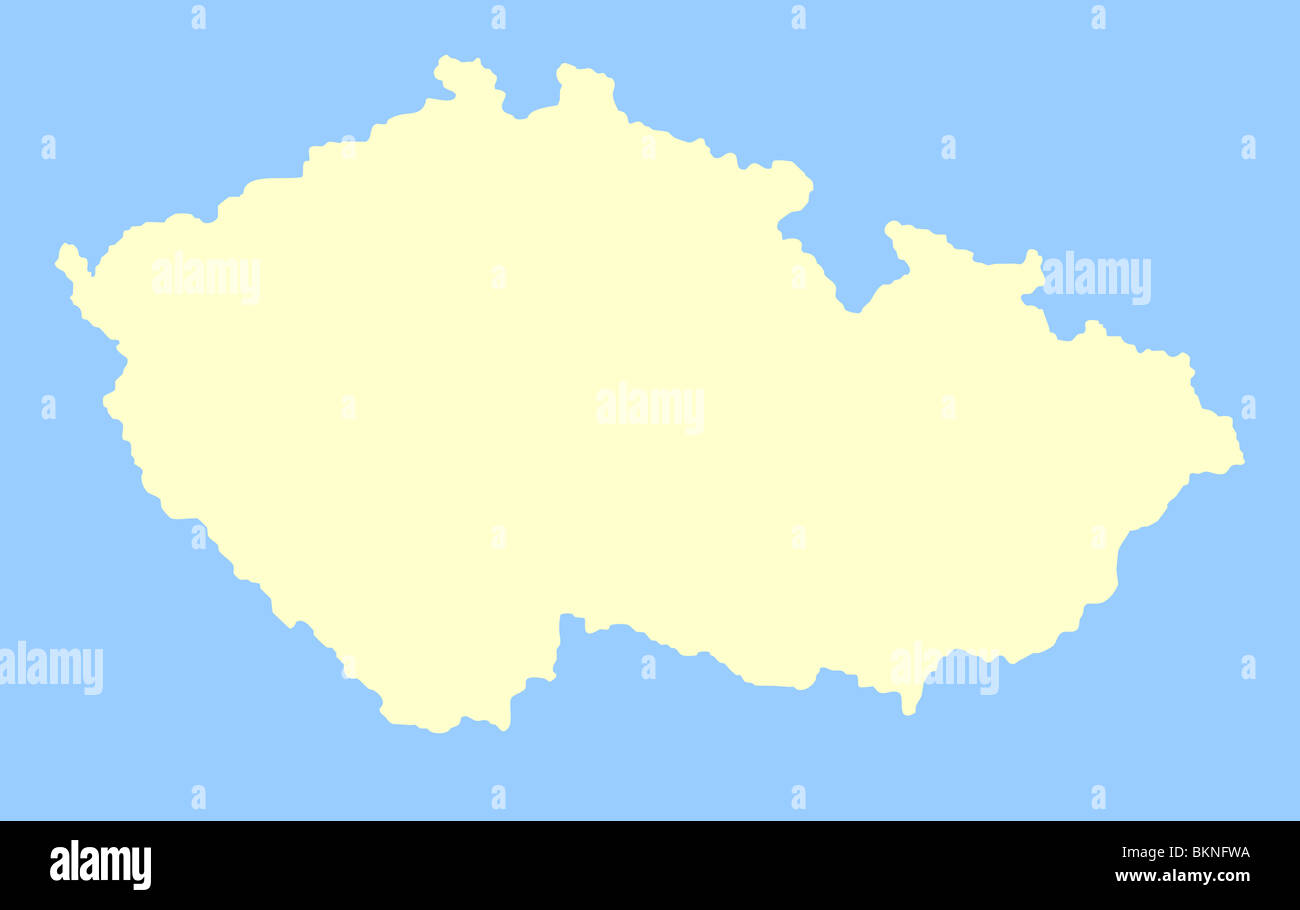 Map czech republic hi-res stock photography and images - Alamy