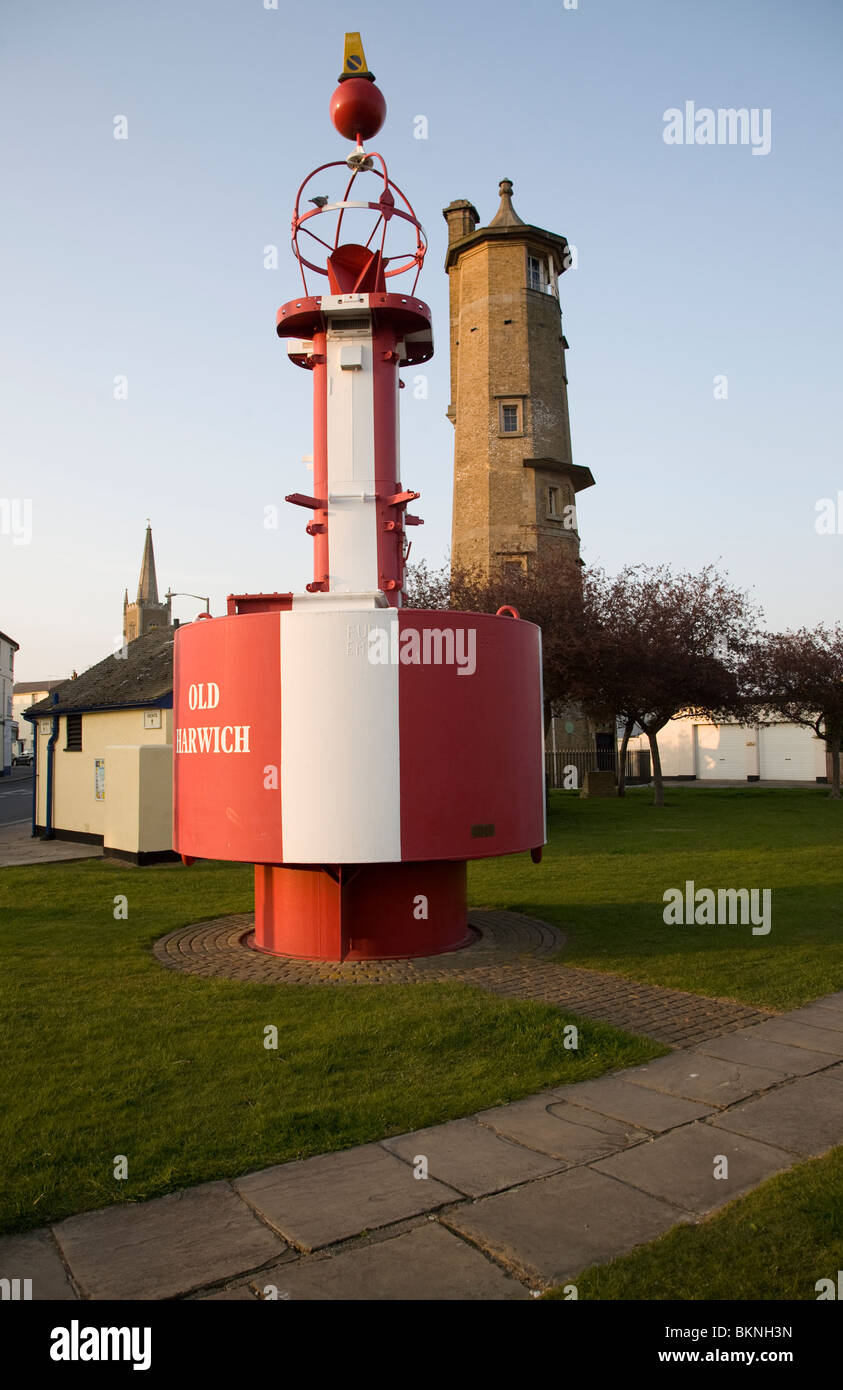 Old Harwich buoy and high lighthouse, Harwich, Essex Stock Photo - Alamy