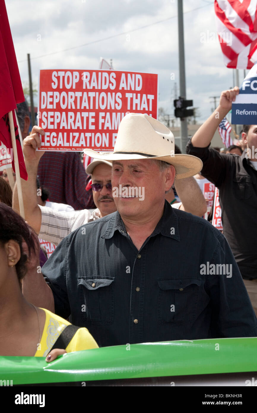 Farm Labor Organizing Committee President Baldemar Velasquez at March ...