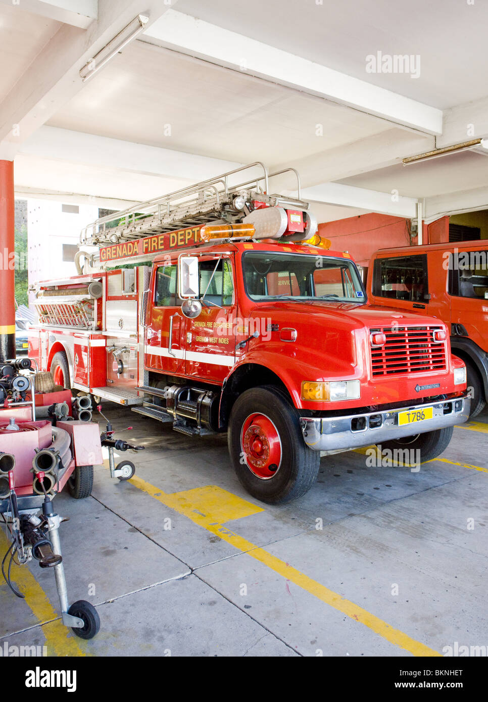 fire engines; St. George's; Grenada Stock Photo - Alamy