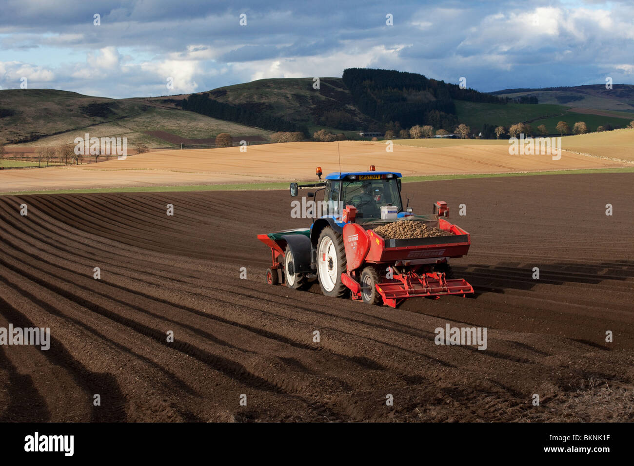 Furrow irrigation & cultivation methods used in Potato Farming; Grimme ...