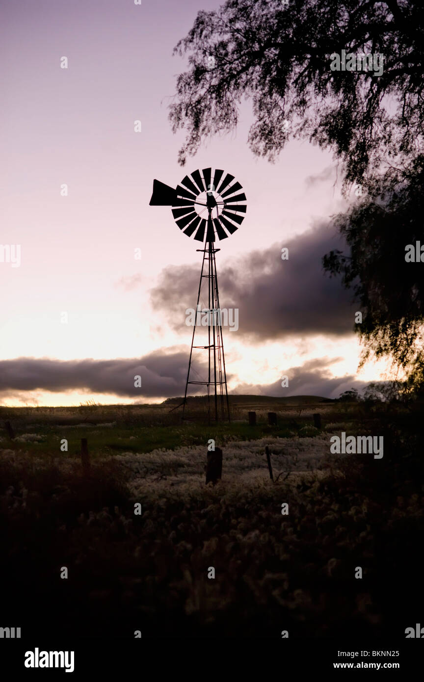 Australian farm windmill hi-res stock photography and images - Alamy