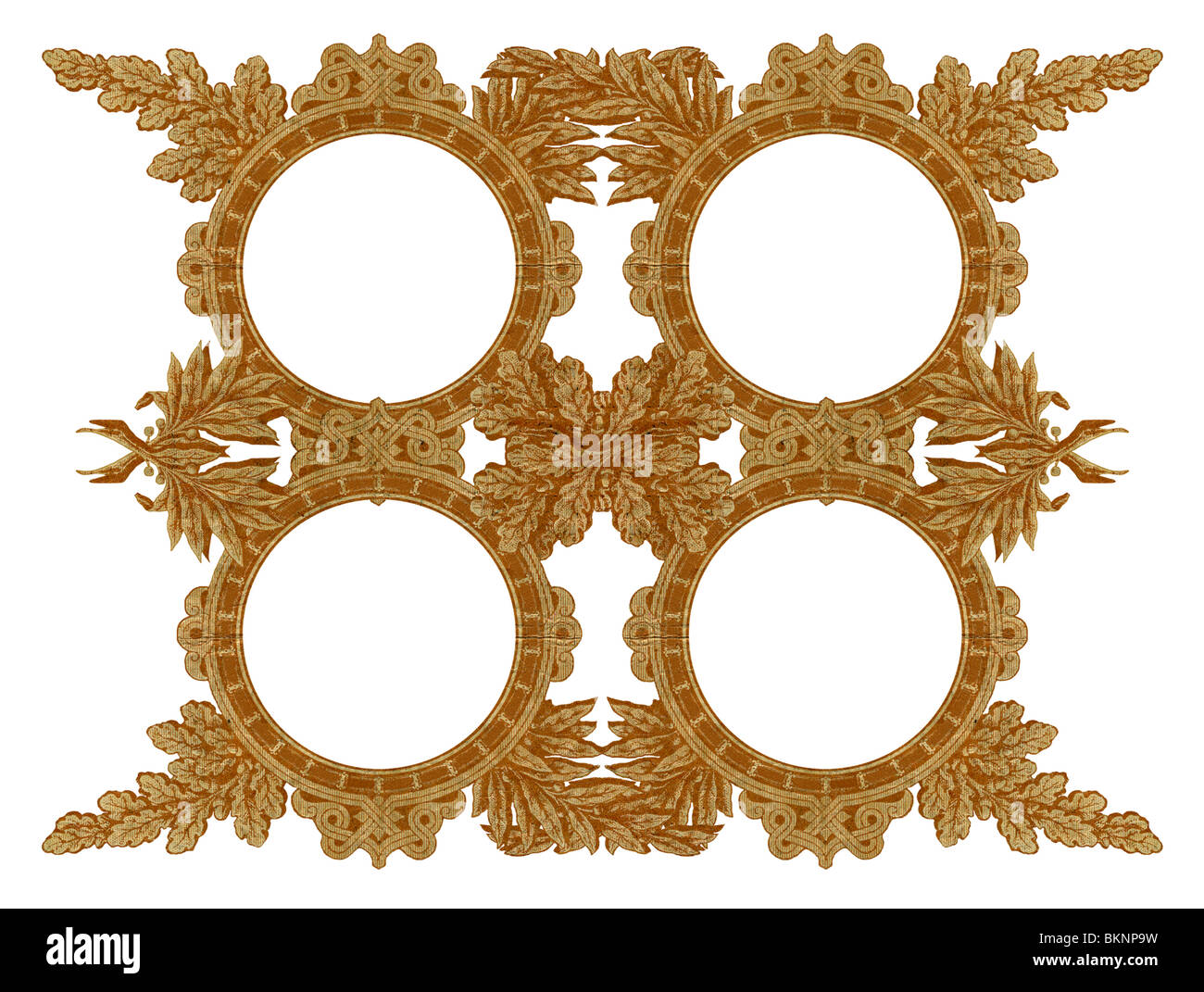 Luxuriously illustrated old colored victorian frame Stock Photo - Alamy