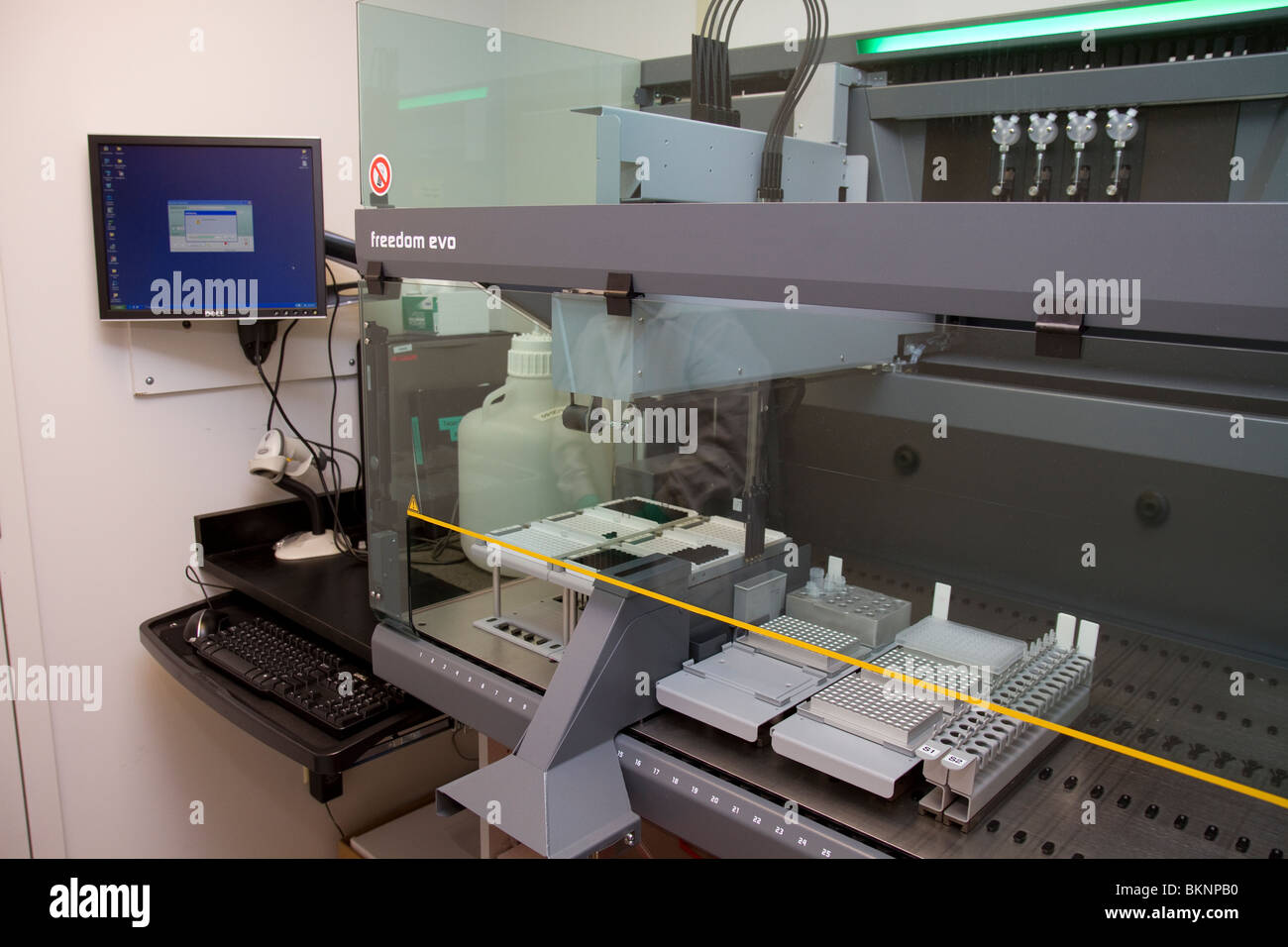 Robot in DNA forensics lab. These machines can run samples through ...
