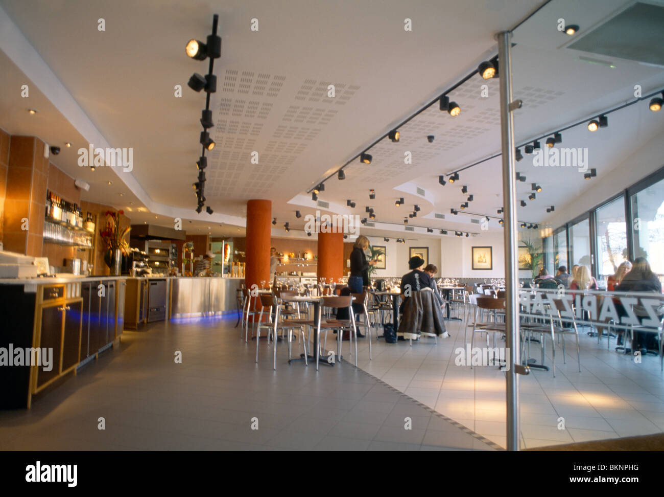 Pizza Express Worcester Park Waitress Taking Order Stock Photo - Alamy