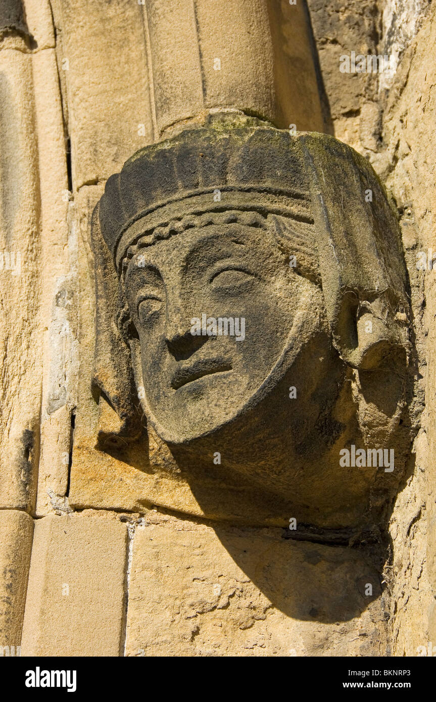 Carved stone face on wall hi-res stock photography and images - Alamy