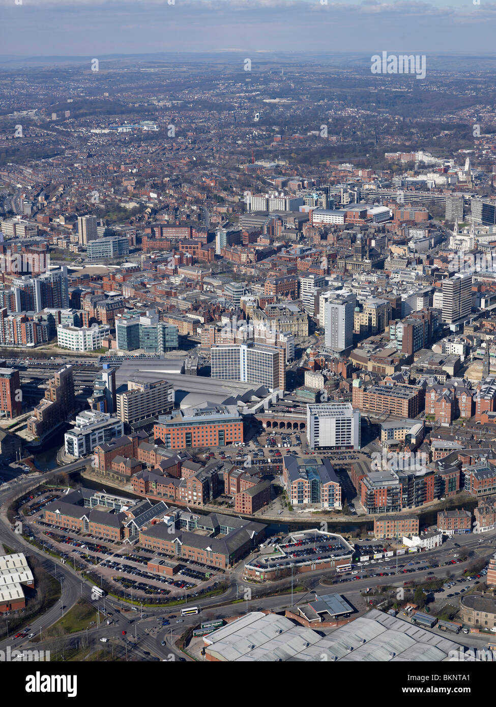 Leeds City Centre, main legal and commercial area, West Yorkshire ...