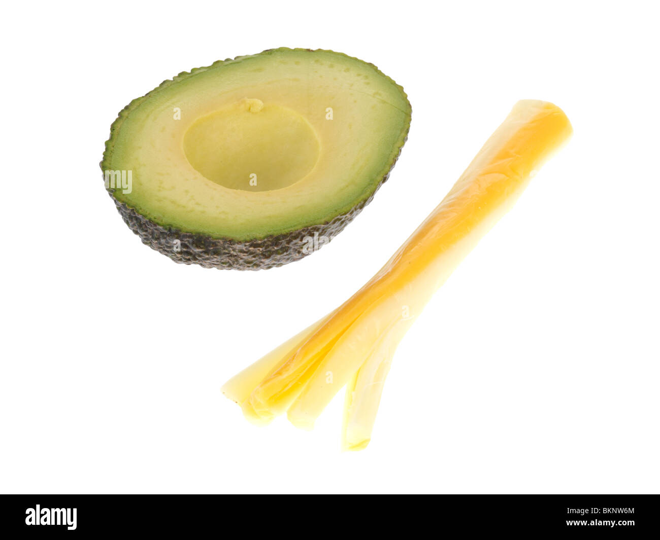 Avacado with Stringy Cheese Stock Photo - Alamy