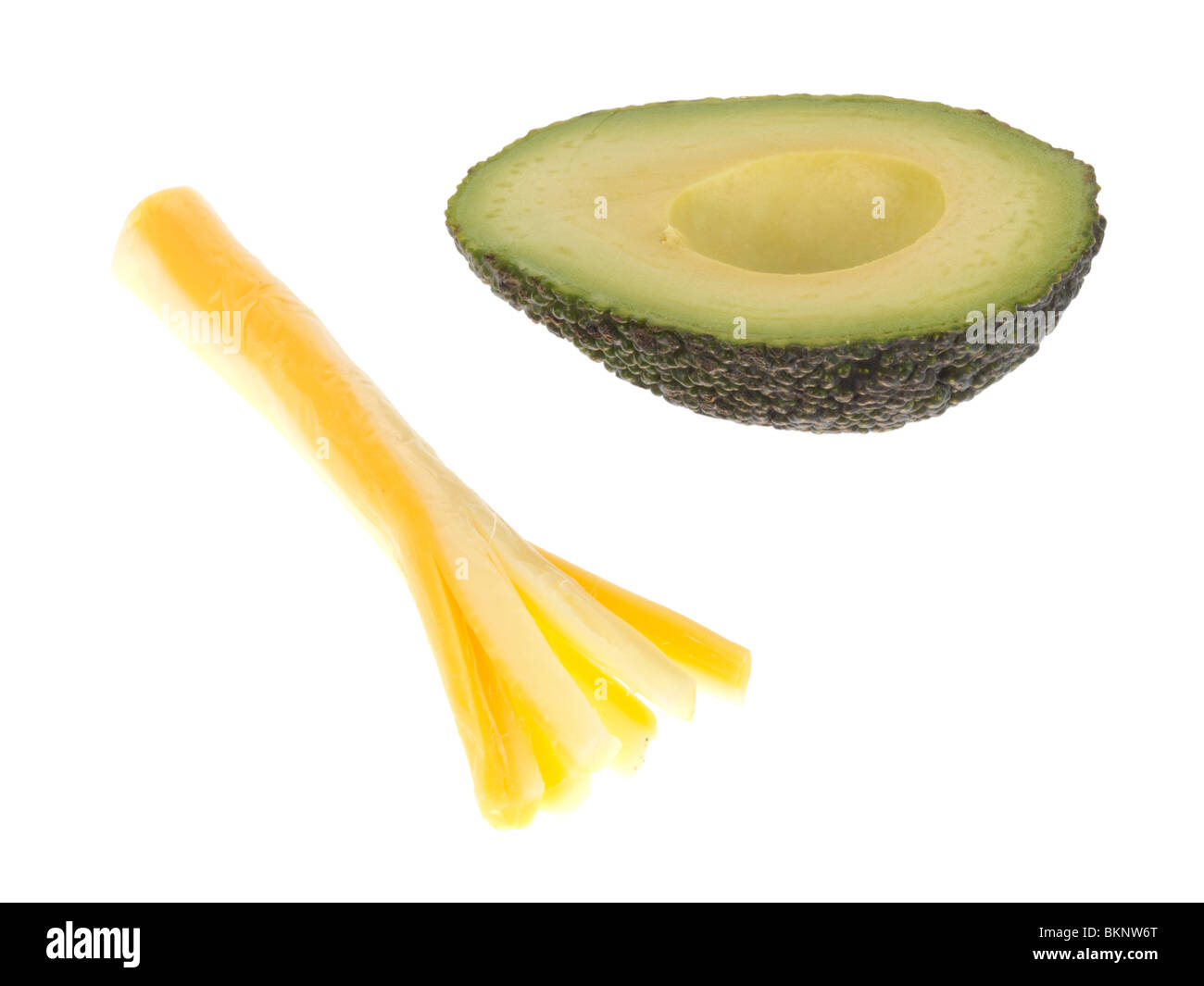 Avacado with Stringy Cheese Stock Photo - Alamy