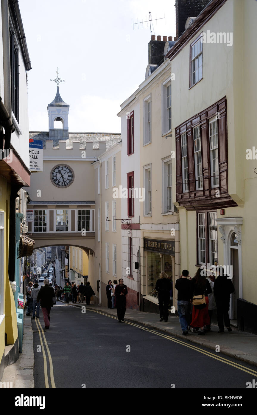Totnes Town Centre South Devon England Uk Stock Photos & Totnes Town ...