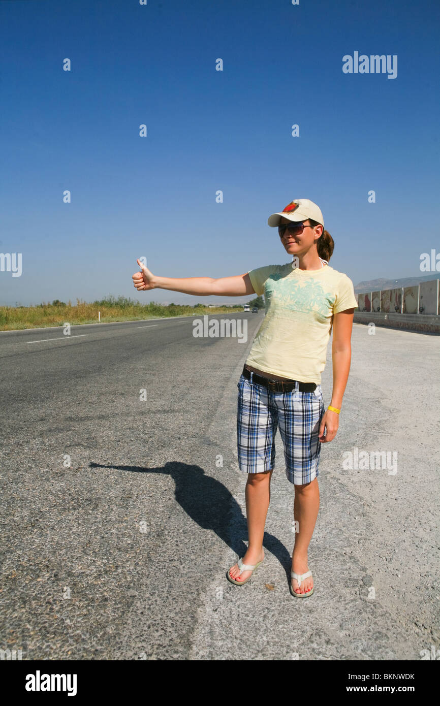 Hitchhiking europe hi-res stock photography and images - Alamy