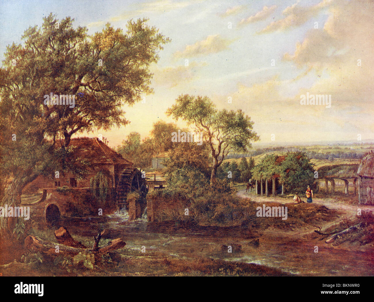 Water mill painting hi-res stock photography and images - Alamy