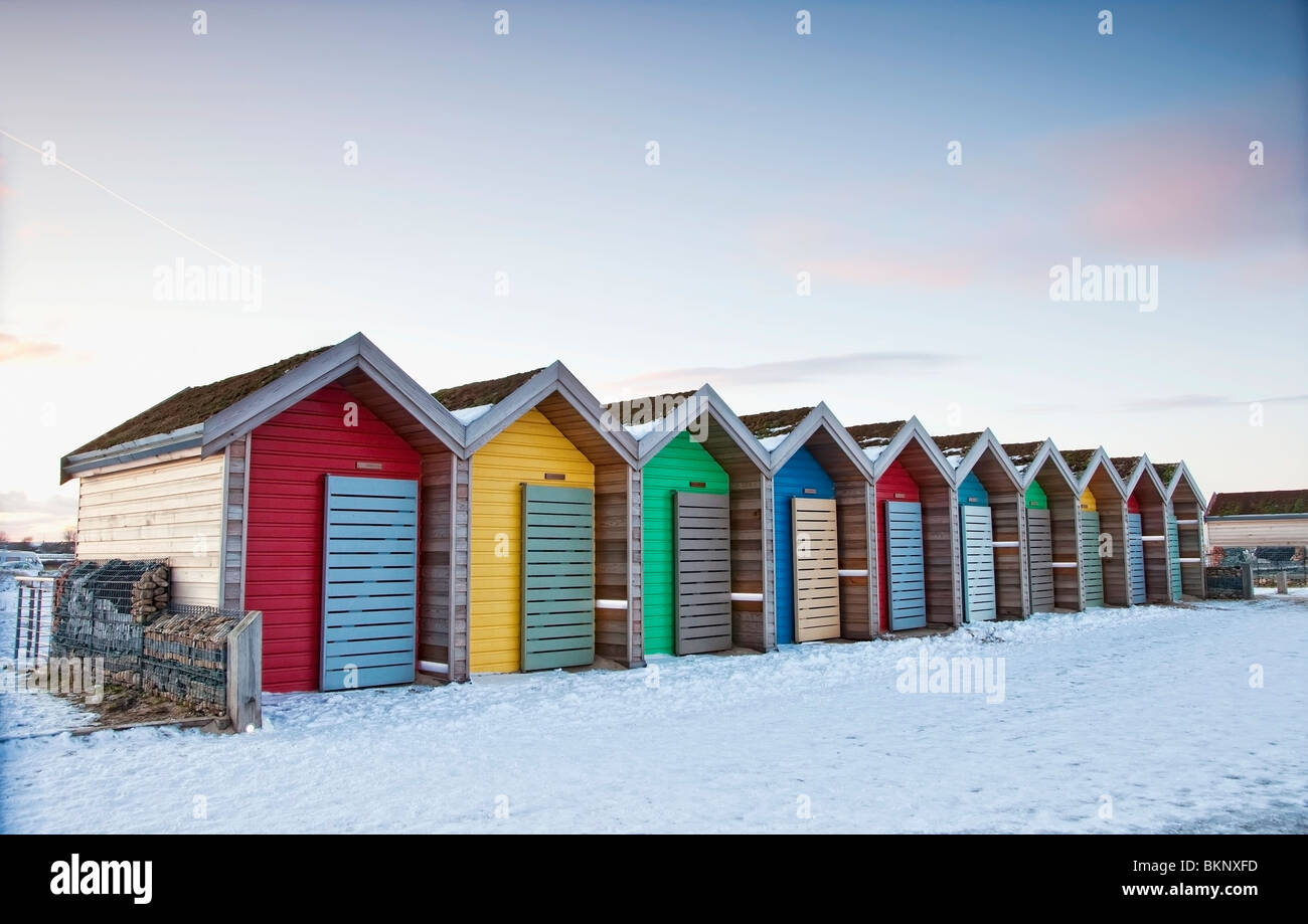 Blyth, Northumberland, England; Colorful Buildings In A Row Stock Photo ...