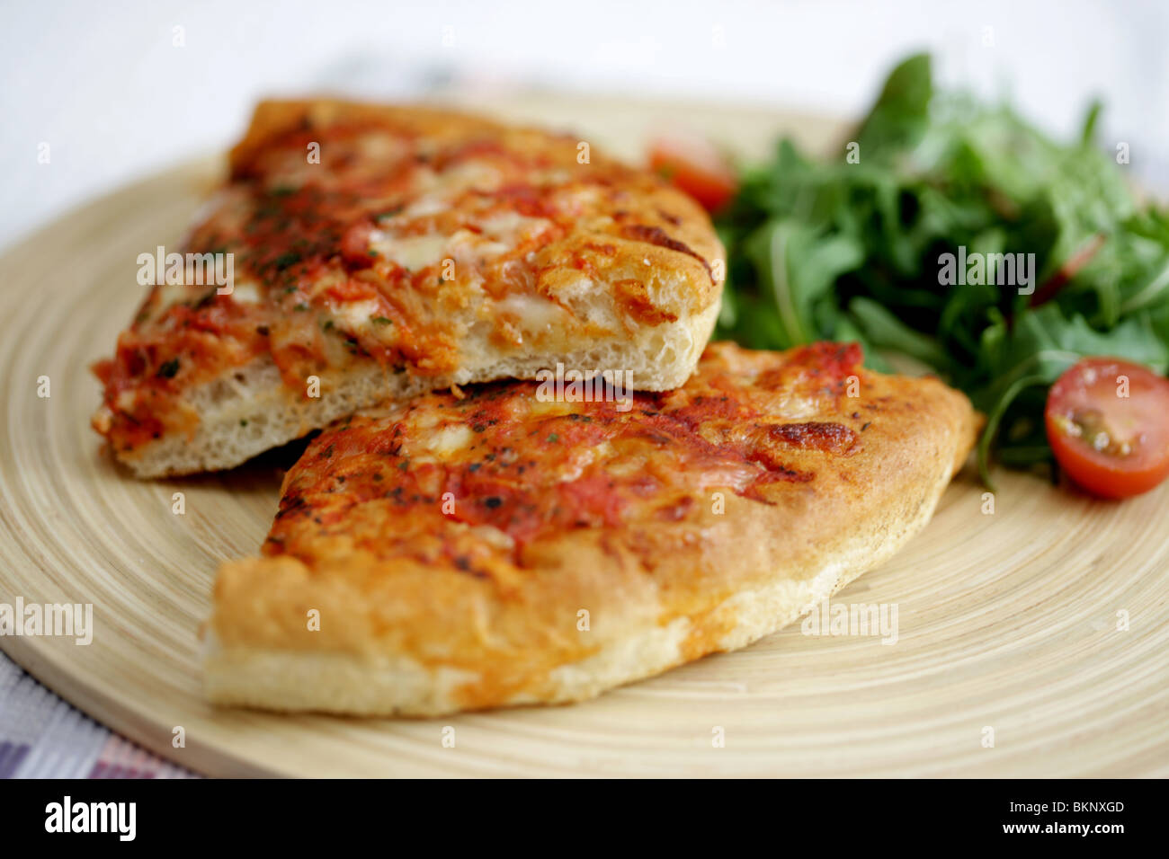 Authentic Traditional Italian Style Deep Cheese and Tomato Pizza With A ...