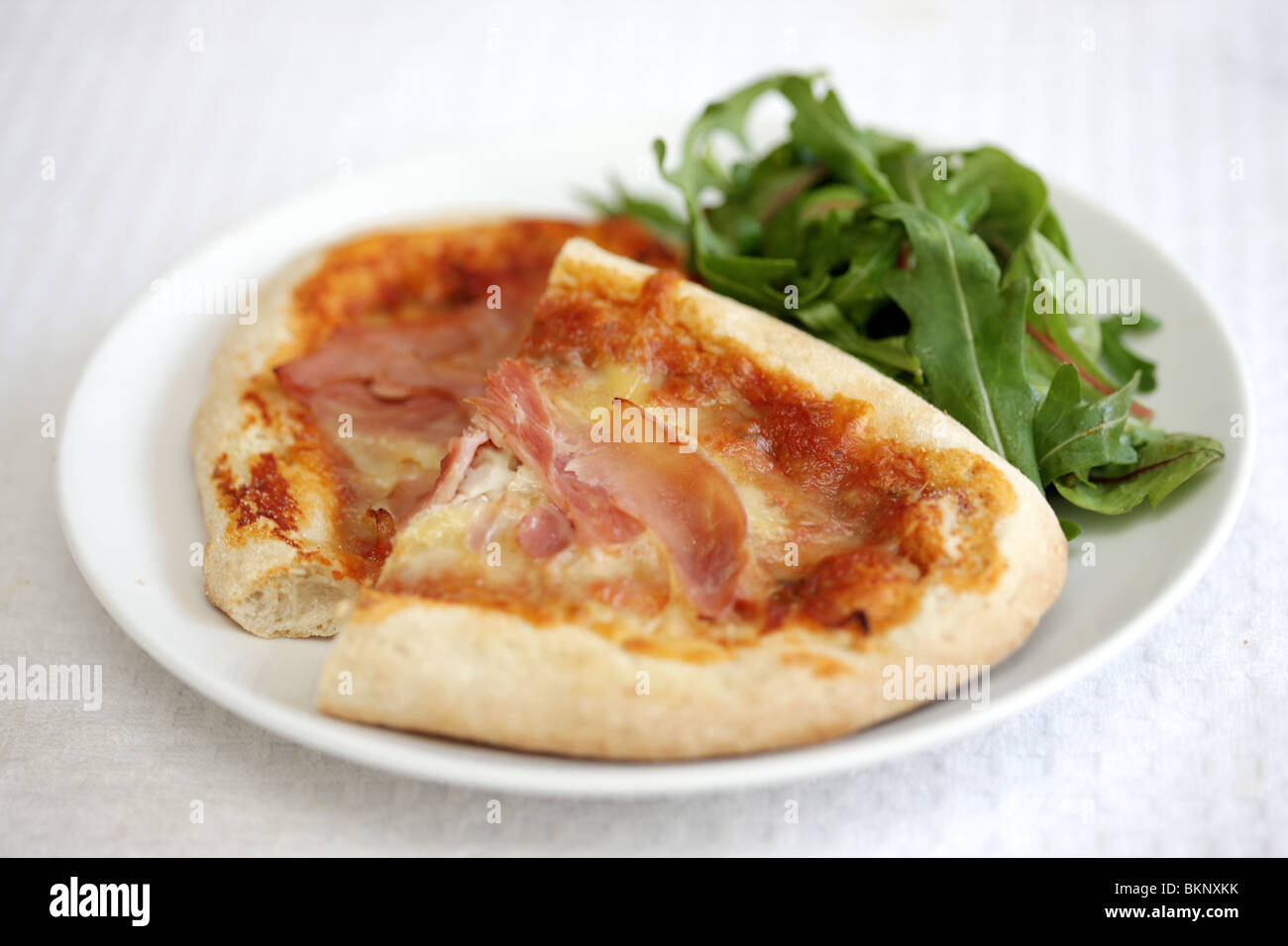 Ham and Cheese Pizza Stock Photo - Alamy