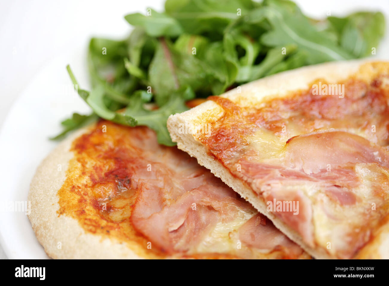 Ham and Cheese Pizza Stock Photo - Alamy