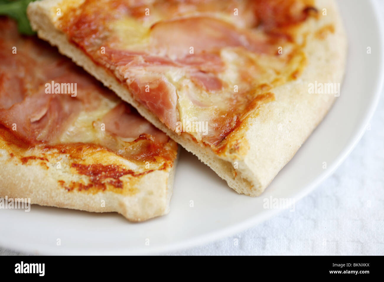 Ham and Cheese Pizza Stock Photo - Alamy