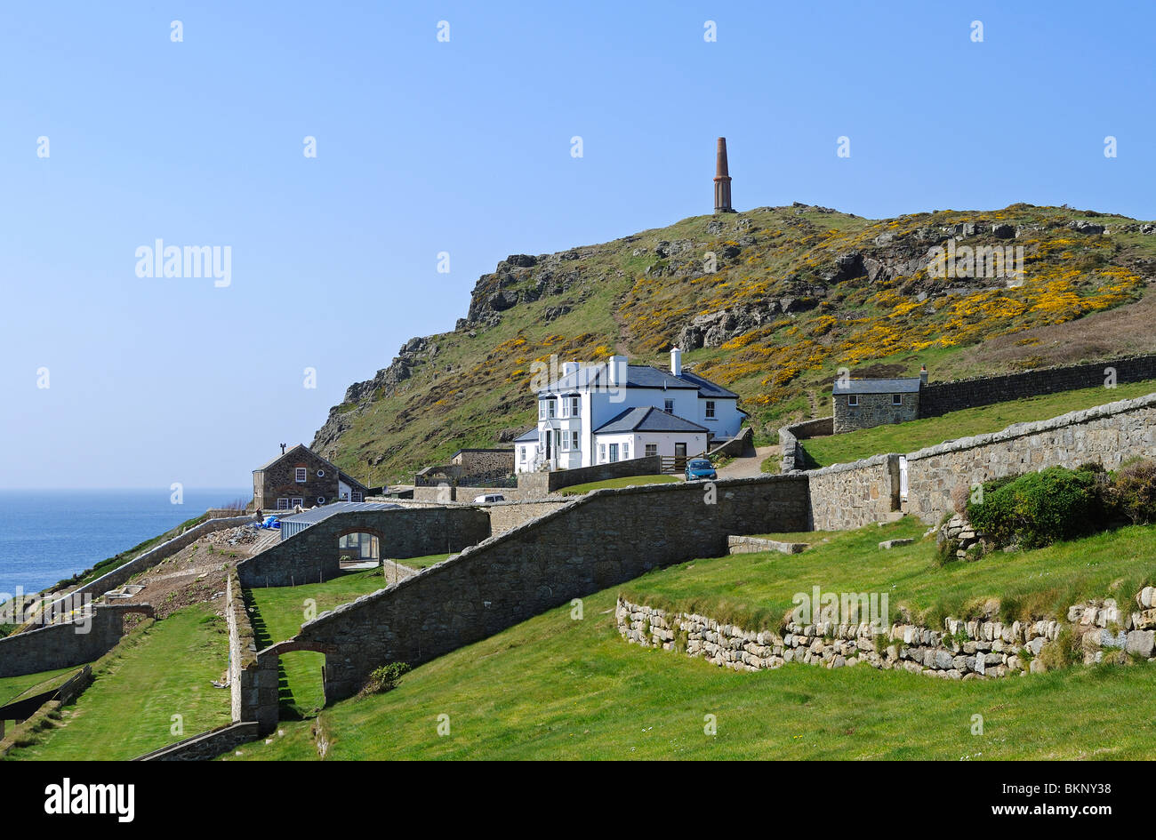 cape cornwall near st.just in cornwall, uk Stock Photo - Alamy