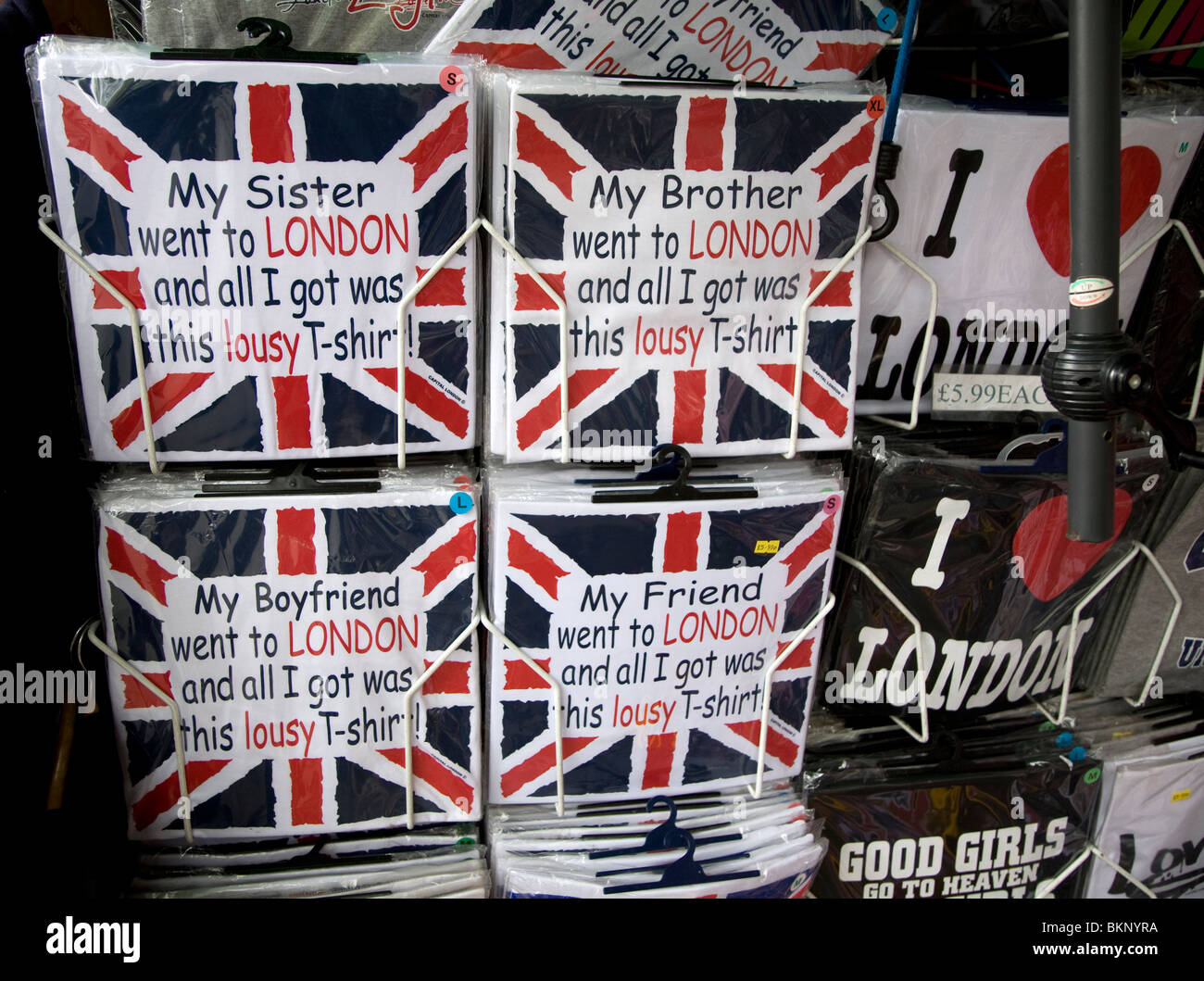 Went to london all got was this lousy t shirt hi-res stock photography ...