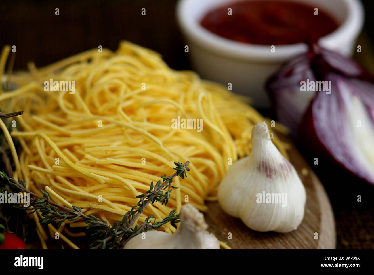 Italian Food Ingredients Stock Photo - Alamy