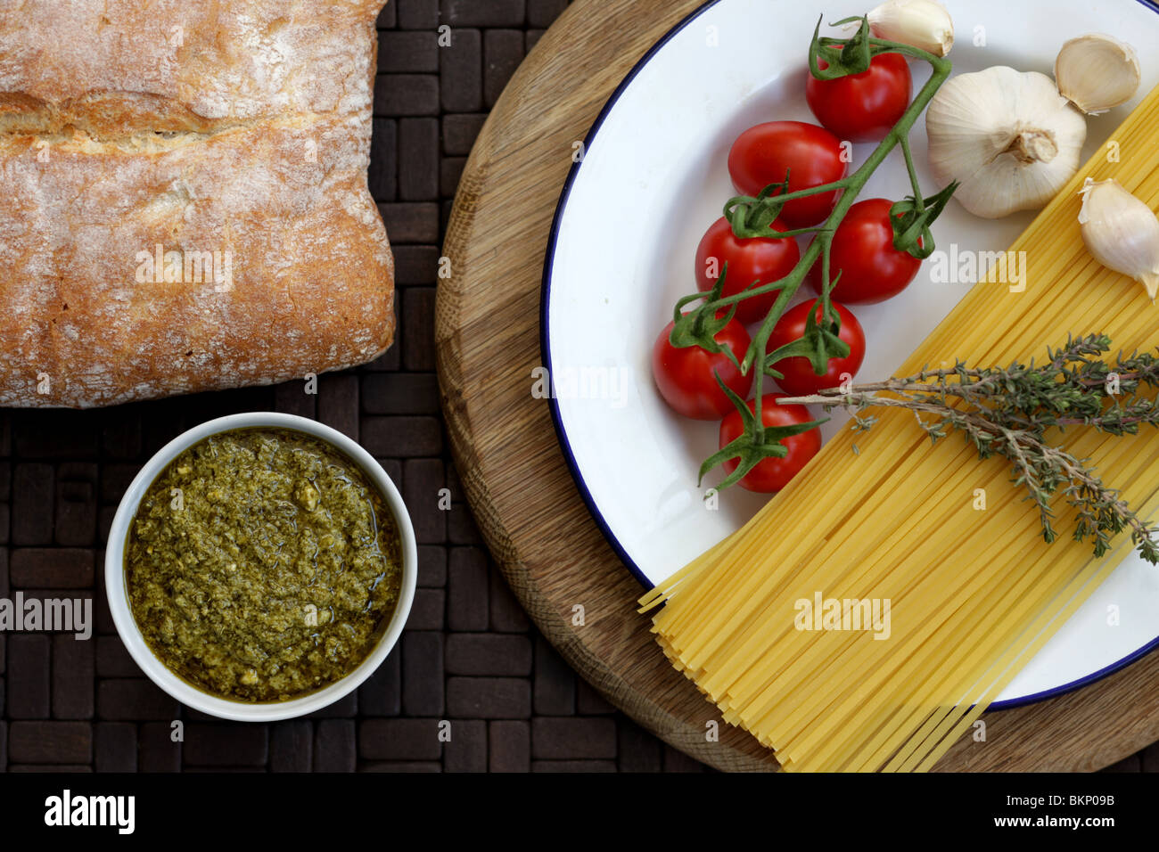 Traditional Authentic Italian Style Cooking Ingredients Of Dried ...