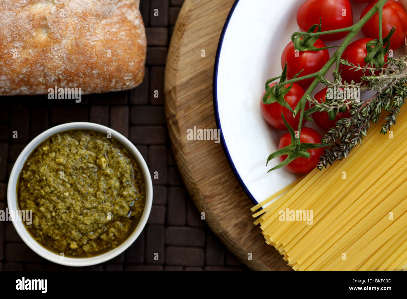 Traditional Authentic Italian Style Cooking Ingredients Of Dried ...